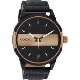 Quarzuhr Oozoo "C11001" Armbanduhren schwarz Herren Armbanduhr, Herrenuhr