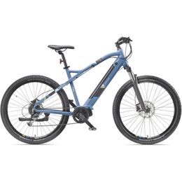 E-Bike Telefunken "Aufsteiger M925" E-Bikes Gr. 50 cm, 27,5 Zoll (69,85 cm), blau Pedelec, Elektrofahrrad für Damen u. Herren, MTB