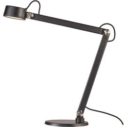 F (A bis G) LED Tischleuchte design for the people "NOBU" Lampen Gr. H: 46,5cm, schwarz Schreibtischlampe LED