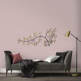 Wandbild Art for the home "Branch" Bilder Gr. B/H/T: 108cm x 49cm x 2cm,, goldfarben (gold) Luxus Metal Art Wanddeko