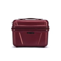 Handgepäckkoffer Wittchen "EXPLORER LINE" Gr. 25 l, rot (claret) Koffer Black Geometric Polycarbonate Travel Cosmetic Case Wittchen