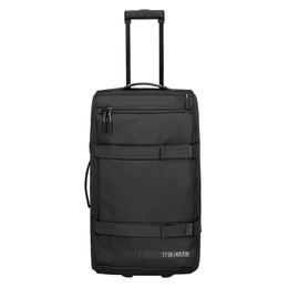 Reisetasche Travelite "KICK OFF L, 68 cm" Gr. B/H/T: 68cm x 37cm x 26cm, schwarz Taschen Duffle Bag Reisegepäck Sporttasche Reisebag mit Trolleyfunktion