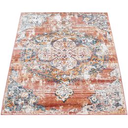 Teppich Paco Home "Herbete 733" Teppiche Gr. B: 120 cm 1 St., 8 mm, L: 170 cm, rot Kurzflor, Orient-Optik, Vintage Design