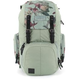 Laptoprucksack Nitro "Weekender" Gr. B/H/T: 30cm x 55cm x 23cm, grün (dead flower) Herren Rucksäcke Reiserucksack mit Laptopfach, Schulrucksack, Wanderrucksack