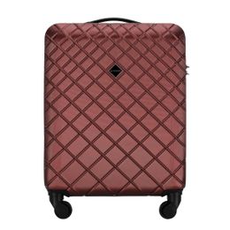 Handgepäckkoffer Wittchen "Classic Kollektion" Gr. 36 l, rot (dunkelrot) Koffer mit vier Rollen, Hartschalenkoffer, versenrem Griff