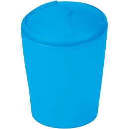 Kosmetikeimer Spirella "Move" Mülleimer Gr. H: 28cm, 5 l, blau 5 l, mit Schwingdeckel, Ø: 20 cm