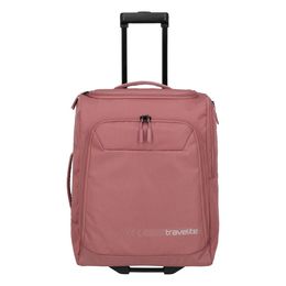 Weichgepäck-Trolley Travelite "KICK OFF S, 55 cm" Gr. B/H/T: 40cm x 55cm x 20cm 44 l, rosa (rosé) Koffer Handgepäck-Koffer Reisegepäck Reisekoffer Trolley Freizeittasche