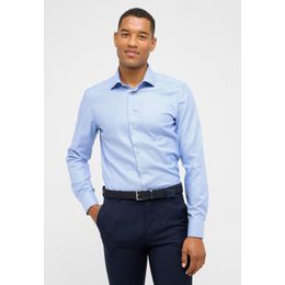 Langarmhemd Eterna "SLIM FIT" Gr. 40, Normalgrößen, blau (mittelblau) Herren Hemden