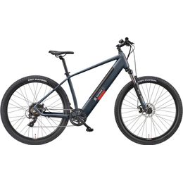 E-Bike Telefunken "Aufsteiger M921" E-Bikes Gr. 48cm, 29 Zoll (73,66cm), grau (granitgrau) Pedelec, Elektrofahrrad für Damen u. Herren, MTB