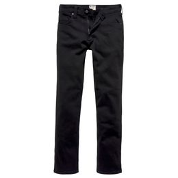 5-Pocket-Jeans Mustang "Style Washington Straight" Gr. 32, Länge 34, schwarz (black-denim) Herren Jeans mit leichten Abriebeffekten