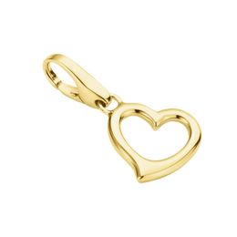 Charm Herz Giorgio Martello MILANO "Floating Heart, vergoldet, Silber 925" Charms goldfarben (gold) Damen