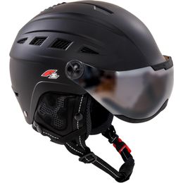 F 2 Snowboardhelm F2 "F2 HELMET" Helme Gr. S/M Kopfumfang: 47cm -, schwarz