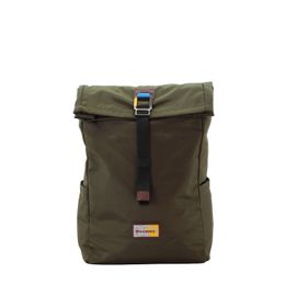 Cityrucksack DISCOVERY "Icon" Gr. B: 27 cm, grün (khaki) Rucksäcke Hergestellt aus rPet Polyester-Material