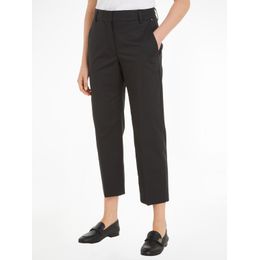 7/8-Hose Tommy Hilfiger Gr. 40, N-Gr, schwarz (black) Damen Hosen mit Bügelfalten