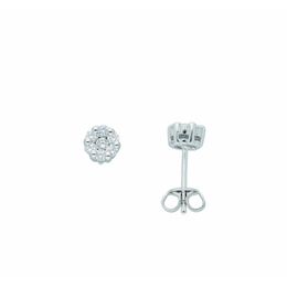 Adelia´s Paar Ohrhänger ADELIA´S "1 925 Silber Ohrringe / Ohrstecker mit Zirkonia Ø 5,5 mm" Gr. Damen, Silber 925 (Sterlingsilber), silberfarben (silber) Damen mit Zirkonia Silberschmuck für