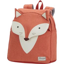 Kinderrucksack Sammies By Samsonite "Happy Sammies, Fox William, S" Gr. B/H/T: 24cm x 28cm x 14cm, rot (fox william), Kinder, Polyester, Rucksäcke, Kinderfreizeitrucksack Kindergartenrucksack