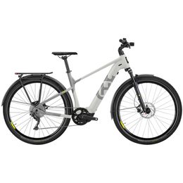 E-Bike HUSQVARNA E-BICYCLES "E-Trekkingbike Grand Pather 4" E-Bikes Gr. 55cm, 28 Zoll (71,12cm), grau (grey / dark grey matt) Pedelec, Elektrofahrrad für Herren