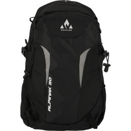 Sportrucksack WHISTLER "Alpinak" Rucksäcke Gr. B: 12cm, schwarz Damen mit vielseitigen Taschen