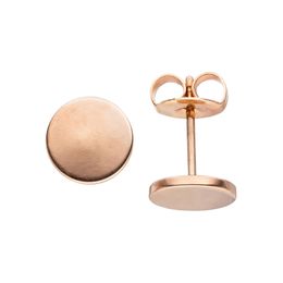 Paar Ohrstecker Jobo Ohrringe Gr. Edelstahl, rosegold (roségoldfarben) Damen STUDS Edelstahl roségold farben