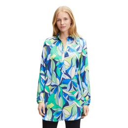 Hemdbluse Betty Barclay "Betty Barclay mit Kragen" Gr. 40, bunt (green/blue) Damen Blusen