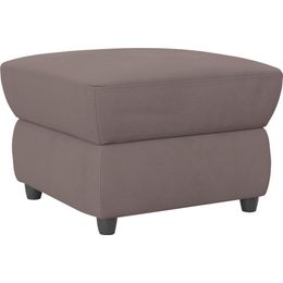 Hocker Home Affaire "Boston", braun (mud), B:68cm H:45cm T:68cm, 100% Polyester, Hocker, gemütlicher Hocker in klassischem Design mit praktischem Stauraum