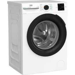 A (A bis G) Beko Waschmaschine "BM3WFU3941X" Waschmaschinen Waschen mit EnergySpin: Bis zu 35 % Energie sparen – nicht nur in Eco weiß