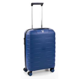 Handgepäck-Trolley Roncato "Handgepäck-Trolley BOX 4.0" Gr. B/H/T: 40cm x 55cm x 20cm 41 l, blau (navy) Koffer Handgepäck-Koffer Reisegepäck Volumenerweiterung TSA-Zahlenschloss