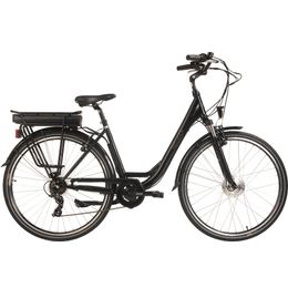 E-Bike HOLLANDIA "Lido" E-Bikes Gr. 49cm, 28 Zoll (71,12cm), schwarz Pedelec, Elektrofahrrad für Damen u. Herren