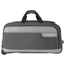 Reisetasche Travelite "VIIA" Gr. B/H/T: 65cm x 32cm x 30cm, grau (schiefer) Taschen Duffle Bag Sporttasche mit Trolleyfunktion