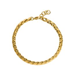 Armband Jobo Armbänder Gr. Edelstahl, goldfarben Damen aus Edelstahl vergoldet 21 cm