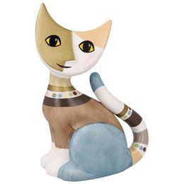 Dekofigur Goebel "Rosina Wachtmeister - Cat Nero", bunt, B:4,5cm H:12,5cm T:8cm, Biskuitporzellan, Dekofiguren, Sammelfigur, Tierfigur