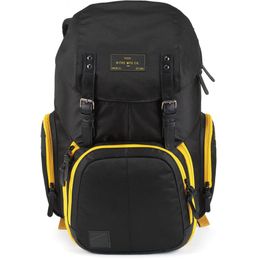 Laptoprucksack Nitro "Weekender" Gr. B/H/T: 30cm x 55cm x 23cm, schwarz (golden black) Herren Rucksäcke Reiserucksack mit Laptopfach, Schulrucksack, Wanderrucksack