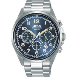 Chronograph Lorus "RT305KX9" Armbanduhren silberfarben Herren Armbanduhr, Quarzuhr, Herrenuhr, Stoppfunktion, Datum