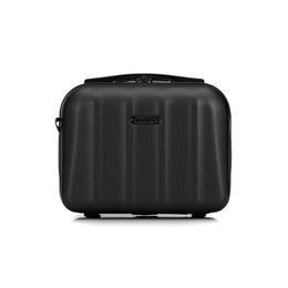 Handgepäckkoffer Wittchen "CRUISE LINE" Gr. 11 l, schwarz Koffer Black Textured Polycarbonate Travel Cosmetic Case Wittchen