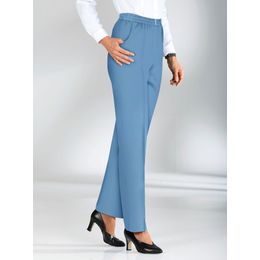 Schlupfhose Classic Basics Gr. 28, Kurzgrößen, blau (jeansblau) Damen Hosen