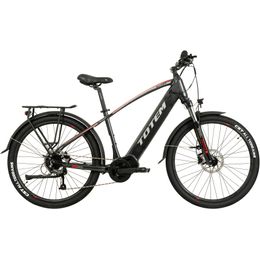 E-Bike Totem "M715" E-Bikes Gr. 46cm, 27,5 Zoll (69,85cm), schwarz Pedelec, Elektrofahrrad für Herren