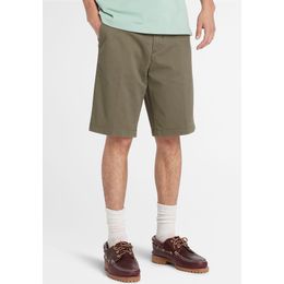 Chinoshorts Timberland "Stretch Twill Chino Short" Gr. 36, N-Gr, grün (grape leaf) Herren Hosen