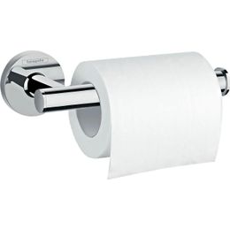 Toilettenpapierhalter Hansgrohe "Logis Universal", silber (chrom), B:17,5cm H:5,5cm L:7,7cm, Metall, Toilettenpapierhalter, Toilettenpapierhalter, chrom