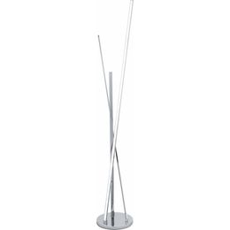 LED Stehlampe Eglo "PARRI" Lampen Gr. Ø 18cm H: 131,5cm, grau (chromfarben)