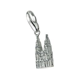 Charm-Einhänger Giorgio Martello MILANO "Kölner Dom, Silber 925" Charms silberfarben (silber) Damen