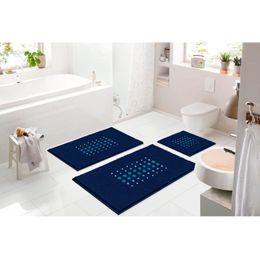 Badematte Grund Badematten Gr. rechteckig (70cm x 120cm),, blau