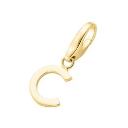 Charm Buchstabe Giorgio Martello MILANO "Buchstabe C, Silber 925" Charms goldfarben (gold) Damen