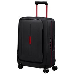 Hartschalen-Trolley Samsonite "ESSENS 55" Gr. B/H/T: 40cm x 55cm x 20cm 39 l, charcoal, rot Koffer Reisekoffer Hartschalenkoffer für Flugreisen TSA-Zahlenschloss