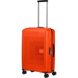 Hartschalen-Trolley American Tourister "AEROSTEP, 67 cm, mit Volumenerweiterung" Gr. B/H/T: 46cm x 67cm x 26cm 66,5 l, orange (bright orange) Koffer Reisekoffer Hartschalenkoffer für Flugreisen TSA-Zahlenschloss