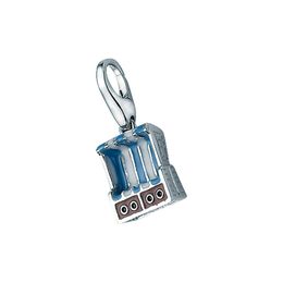 Charm-Einhänger Giorgio Martello MILANO "Strandkorb, Silber 925" Charms bunt Damen