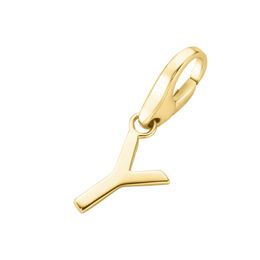 Charm Buchstabe Giorgio Martello MILANO "Buchstabe Y, Silber 925" Charms goldfarben (gold) Damen