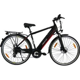 E-Bike MAXTRON "MT 11" Gr. 50, schwarz, E-Bikes, 50cm, 28 Zoll (71,12cm), Pedelec, Elektrofahrrad für Herren