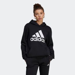 Kapuzensweatshirt adidas Sportswear "W BL OV HD" Gr. S, schwarz-weiß (black, white) Damen Sweatshirts