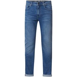 Slim-fit-Jeans PETROL INDUSTRIES "Seaham" Gr. 30, Länge 32, blau (bright indigo) Herren Jeans