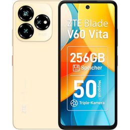 ZTE Smartphone "Blade V60 Vita" Mobiltelefone Gr. 256 GB, goldfarben (champagne gold)